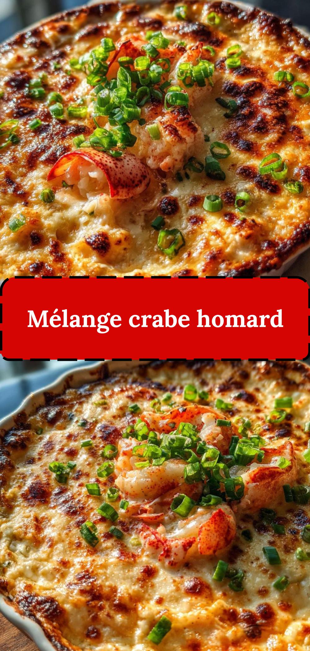 Gratin crémeux crabe et homard - Cuisine Douce